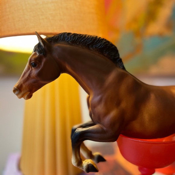 Breyer | Toys | Vintage Breyer Brown And Black Horse Jumping | Poshmark